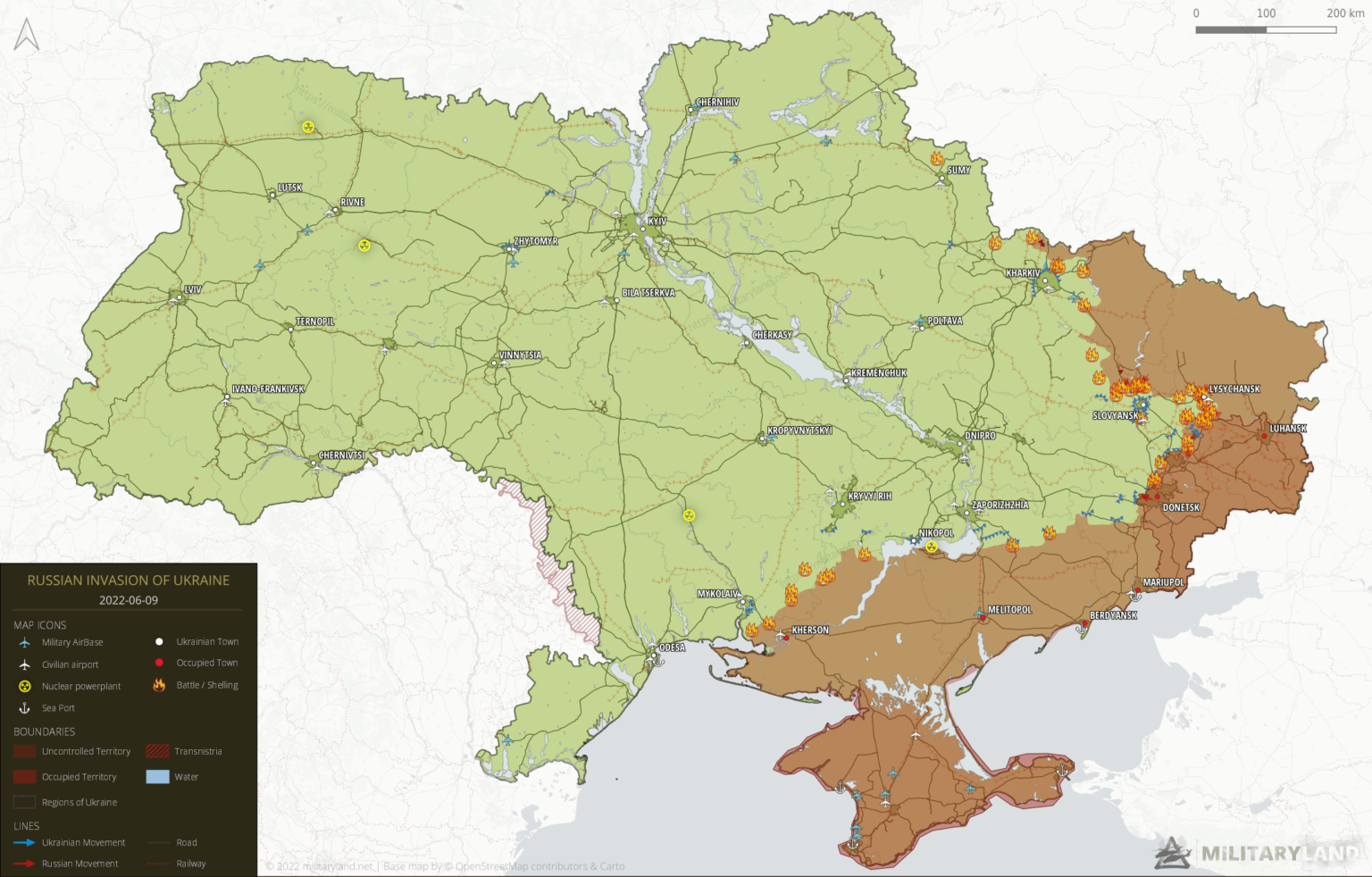 Ukraine Full Map | MilitaryLand.net